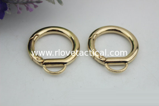 Custom 25MM size trigger snap clip metal gate clasp spring o ring for handbag