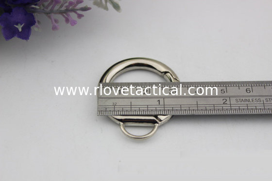 Custom 25MM size trigger snap clip metal gate clasp spring o ring for handbag