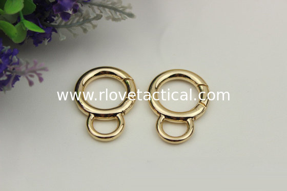 Nickel Plated 20MM Metal Trigger Snap Clip Spring Gate O Ring For Bag Accessories