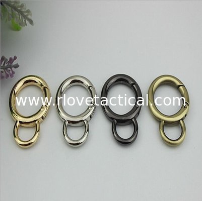 Nickel Plated 20MM Metal Trigger Snap Clip Spring Gate O Ring For Bag Accessories