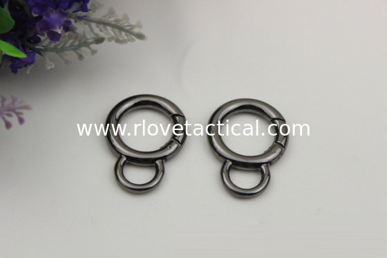 Nickel Plated 20MM Metal Trigger Snap Clip Spring Gate O Ring For Bag Accessories