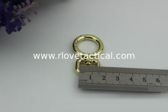 DIY Sewing handmade zinc alloy 16mm bag spring o rings for dog pet collar