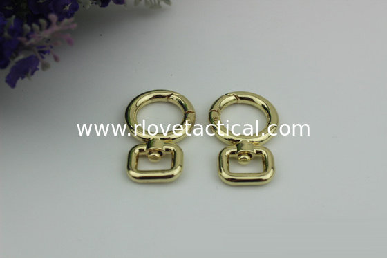 DIY Sewing handmade zinc alloy 16mm bag spring o rings for dog pet collar