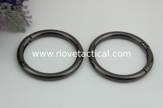 Metal hardware 38MM hanging brush anti brass spring ring o ring for handbag