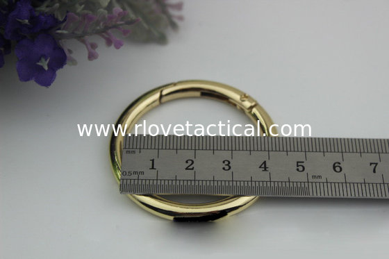 Metal hardware 38MM hanging brush anti brass spring ring o ring for handbag