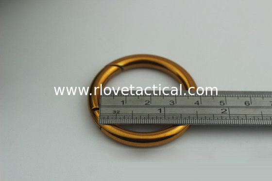 Factory Outlets Handbag Hardware Metal Spring O Ring Buckle Key chain In Gold For Bags