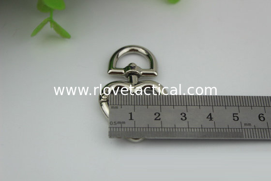High quality nickel 3/4 inch heart shape open spring metal o ring clips for purse/handbag