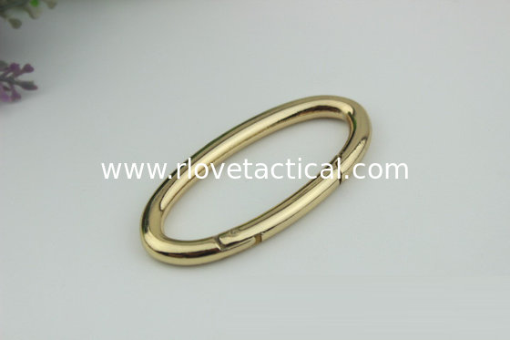 High quality hanging gunmetal nickle bag accessories zinc alloy 54MM spring o ring