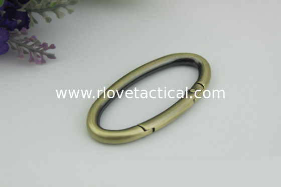 High quality hanging gunmetal nickle bag accessories zinc alloy 54MM spring o ring
