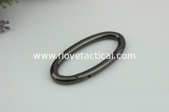 High quality hanging gunmetal nickle bag accessories zinc alloy 54MM spring o ring