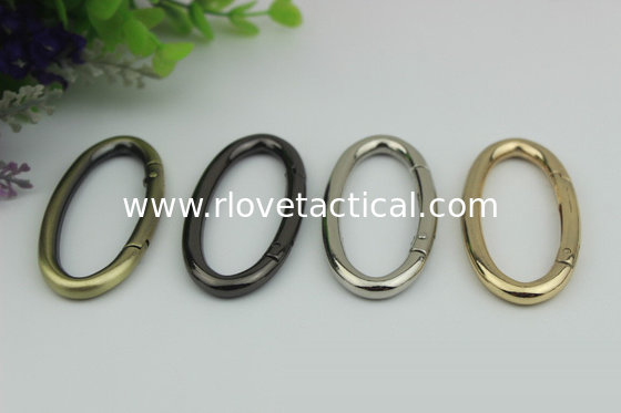 High quality hanging gunmetal nickle bag accessories zinc alloy 54MM spring o ring
