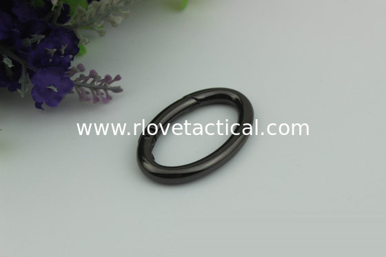 Good Quality Alloy 38 MM Hanging Brush Anti Brass Color Metal O Spring Gate Round Ring