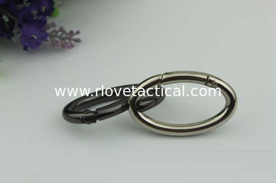 Good Quality Alloy 38 MM Hanging Brush Anti Brass Color Metal O Spring Gate Round Ring