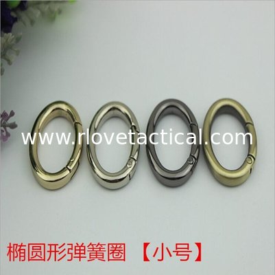Fashion Strong Zinc Alloy Purse Making Hardware Spring Opening O Rings 29MM For Strap