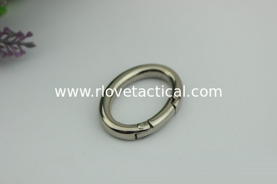 Fashion Strong Zinc Alloy Purse Making Hardware Spring Opening O Rings 29MM For Strap