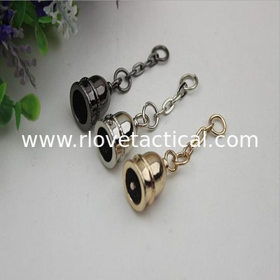 DIY high-grade leather accessories 10mm gold metal tassel hat bell charm for bag decorative fittings