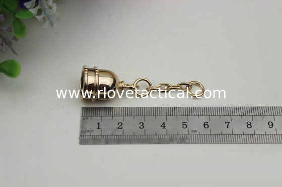 DIY high-grade leather accessories 10mm gold metal tassel hat bell charm for bag decorative fittings