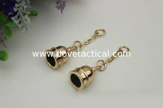DIY high-grade leather accessories 10mm gold metal tassel hat bell charm for bag decorative fittings