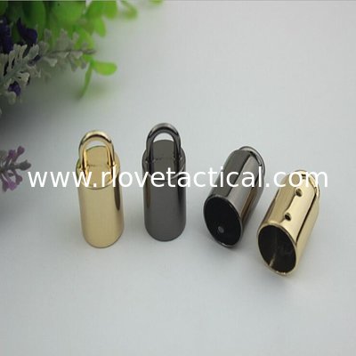 Wholesale fashion 14mm light gold zinc alloy bag hardware metal caps for tassel