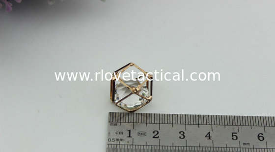 Handmade DIY metal zinc alloy gold nickel 17mm rhombus type diamond ball pendant