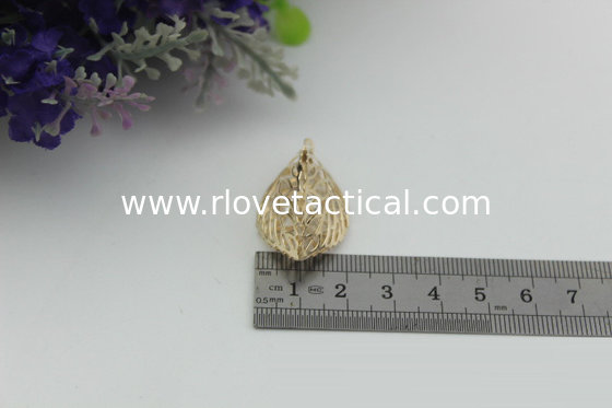 Handmade DIY alloy gold leaves diamond ball pendant bracelet necklace for  bag/ clothing accessories