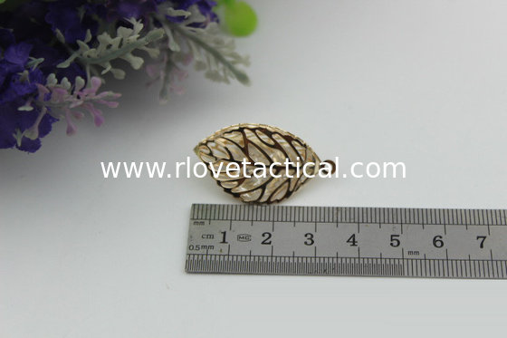 Handmade DIY alloy gold leaves diamond ball pendant bracelet necklace for  bag/ clothing accessories