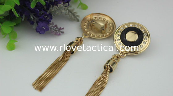 Luggage hardware accessories 40mm zinc alloy metal jewelry tassel pendant with drip glue