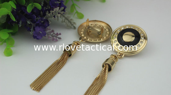 Luggage hardware accessories 40mm zinc alloy metal jewelry tassel pendant with drip glue