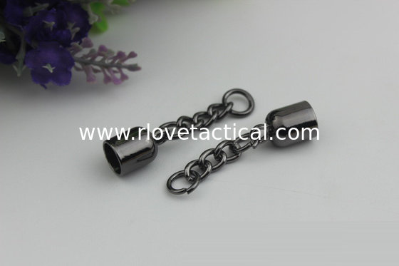 Customized Metal 9MM Mini Zinc Alloy Gold & Gunmetal Color Tassel Caps in Gold for bag