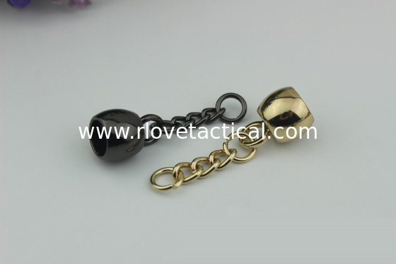 India style zinc alloy handbag hardware custom light gold 10 mm metal tassel cap