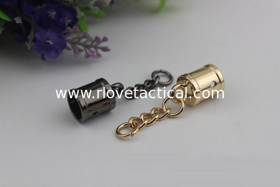 2018 Fashion light gold metal bead rope end cap metal caps for tassel bag accessory