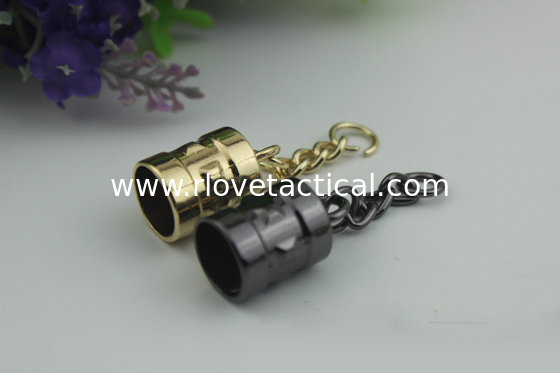 New design 13 mm width zinc alloy jewelry suede big bulk leather key tassel metal cap for women
