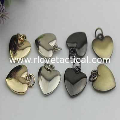 20mm Small love heart shape nickel color metal handbag hanging ornament