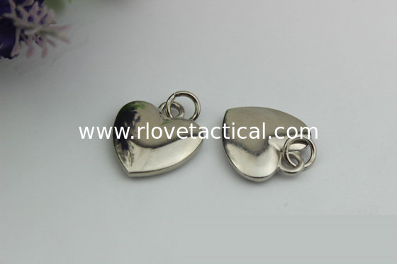20mm Small love heart shape nickel color metal handbag hanging ornament