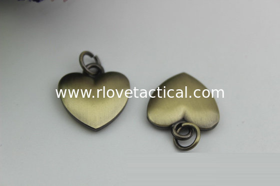 20mm Small love heart shape nickel color metal handbag hanging ornament