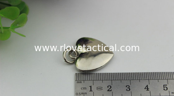 20mm Small love heart shape nickel color metal handbag hanging ornament