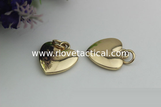 20mm Small love heart shape nickel color metal handbag hanging ornament
