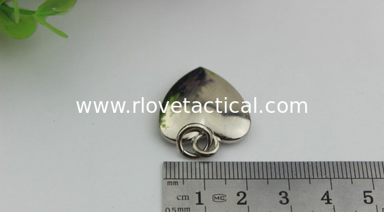 20mm Small love heart shape nickel color metal handbag hanging ornament