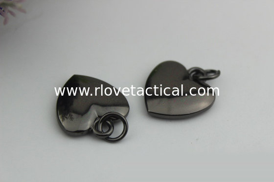 20mm Small love heart shape nickel color metal handbag hanging ornament