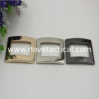Customer's custom simple nickel gold metal square buckle for shoes accessories