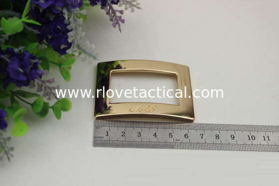 Customer's custom simple nickel gold metal square buckle for shoes accessories