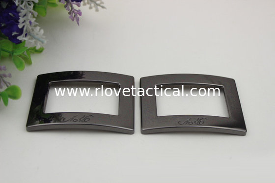 Customer's custom simple nickel gold metal square buckle for shoes accessories