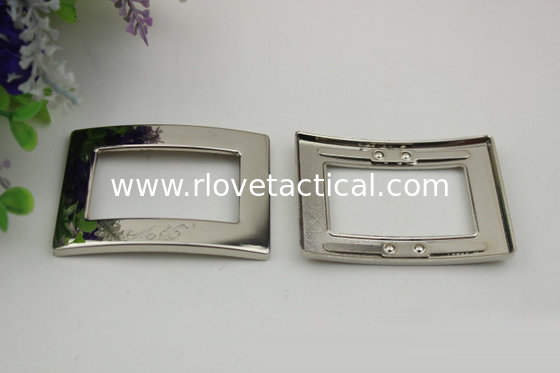 Customer's custom simple nickel gold metal square buckle for shoes accessories
