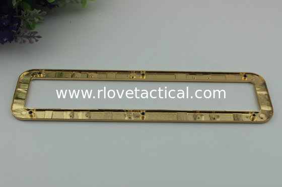 Handbag zinc alloy smooth surface 195 mm metal buckle decorative for handbag