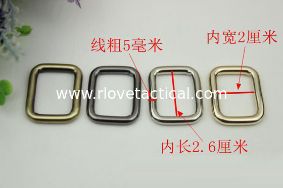 2018 Bag metal accessories 26 mm light gold iron square buckles with hanging plating