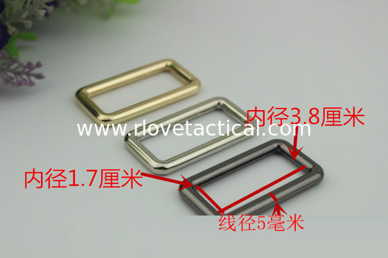 Wholesale manufacturing zinc alloy 11/2 inch gold metal square o ring for handbag hardware and fitting