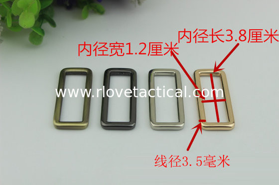 Wholesale Factory Made Thickness 3.5 MM Zinc Alloy Metal Square Buckle For Handbag