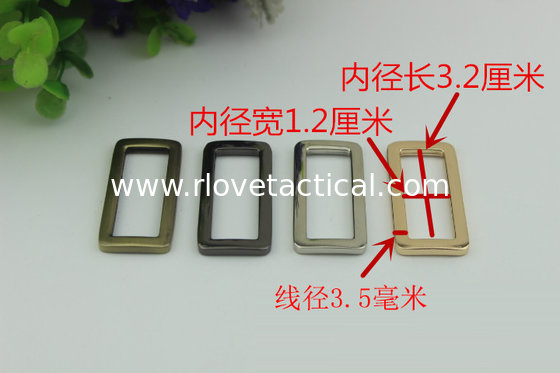 Wholesale Factory Made Thickness 3.5 MM Zinc Alloy Metal Square Buckle For Handbag