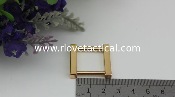 Fancy gold can detachable 19 mm metal rectangle square buckles for handbag