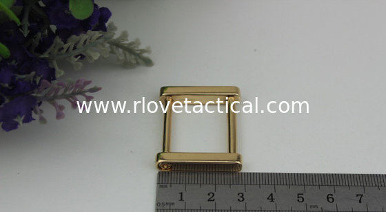 Customized zinc alloy gunmetal color 25 mm metal square ring buckle for bags